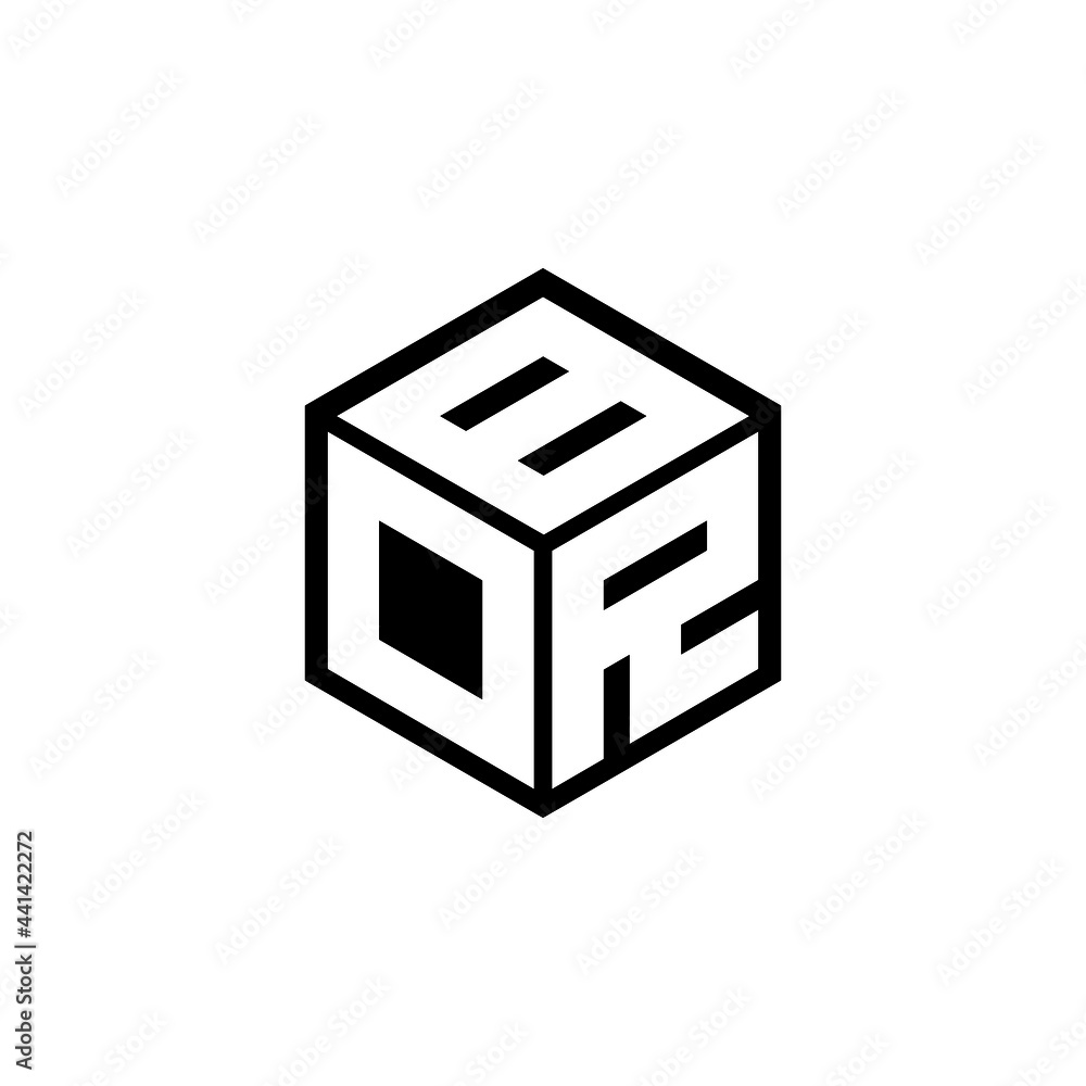 DRB letter logo design with white background in illustrator, vector ...