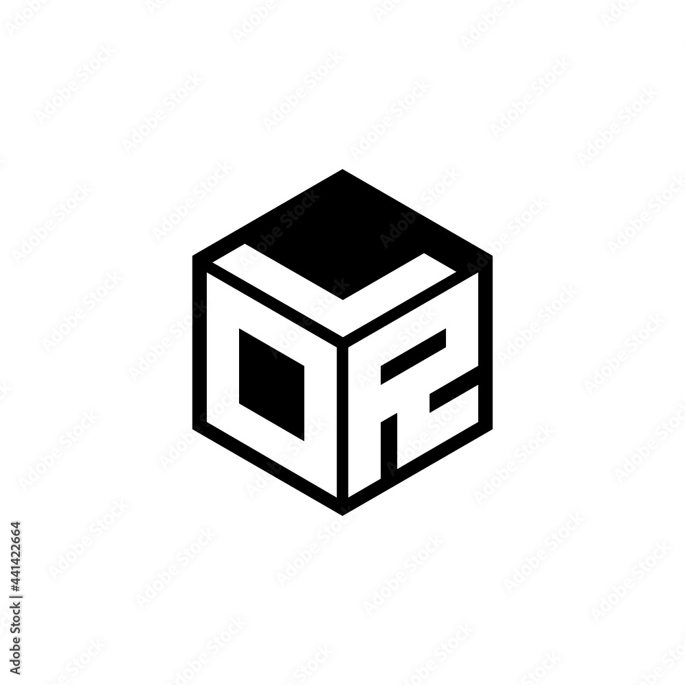 DRL letter logo design with white background in illustrator, vector ...