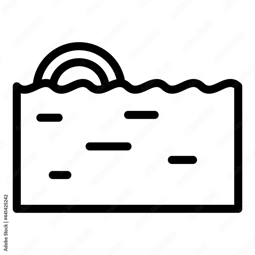 Repair dishwasher water fill icon. Outline Repair dishwasher water fill ...