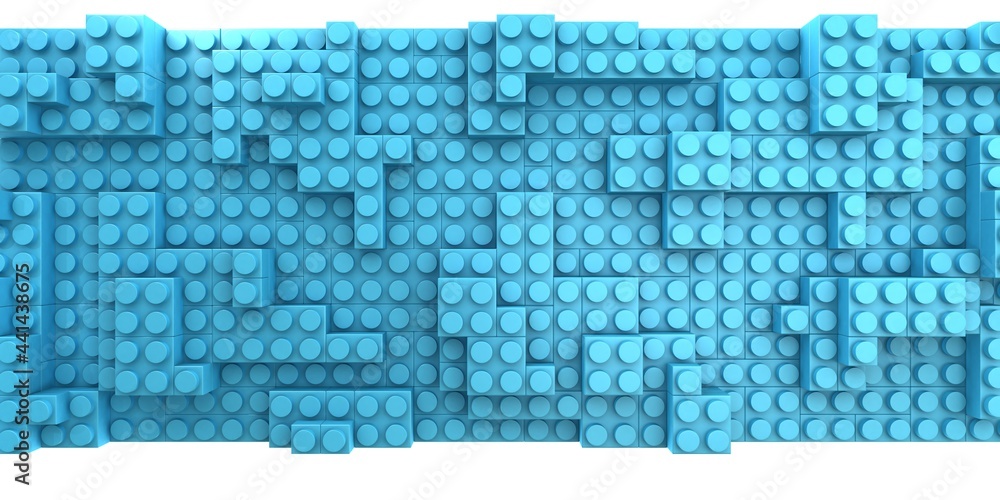 Plastic building blocks Stock Photo | Adobe Stock