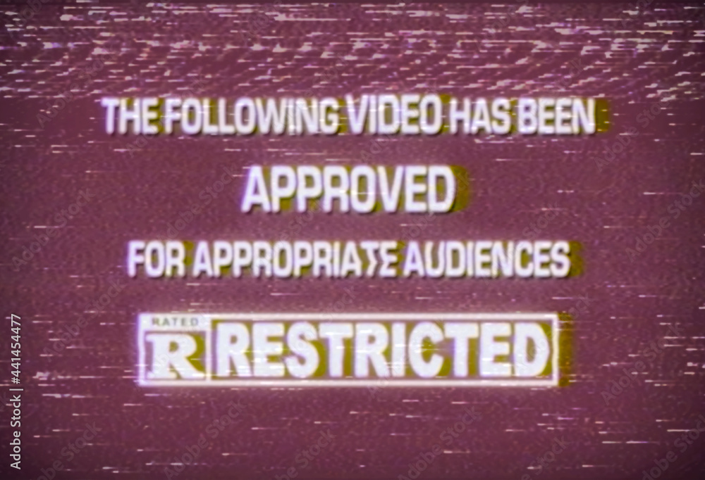 A fake spoof retro vintage aged film leader for a video played on a ...