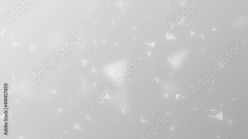 clean white soft particles background. Triangle plexus Particles white ...
