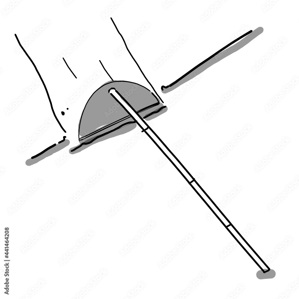 Hand drawn illustration of farming tool in simple icon drawing Stock ...