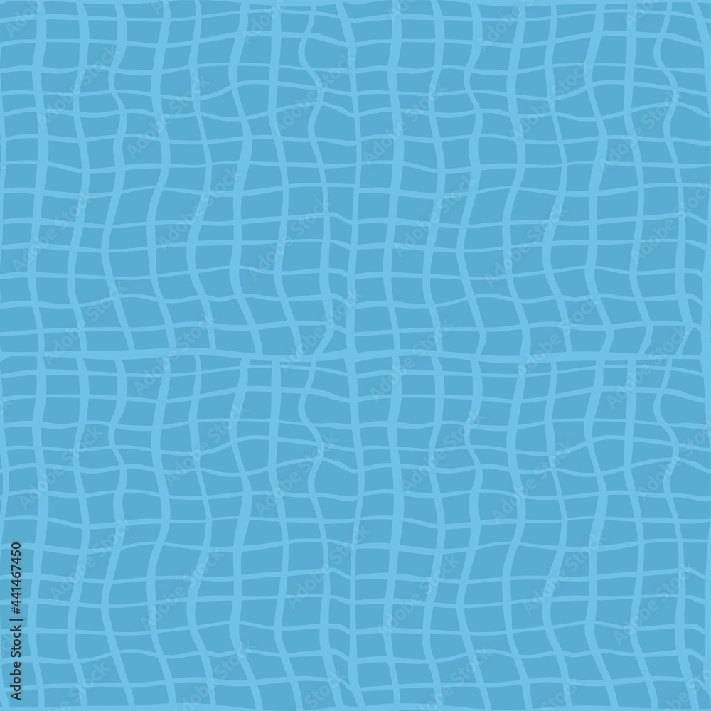 Top view swimming pool tiles texture seamless pattern. Vector flat ...