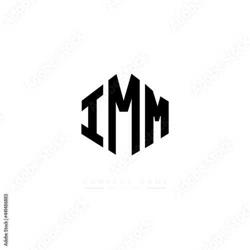 IMM letter logo design with polygon shape. IMM polygon logo monogram ...