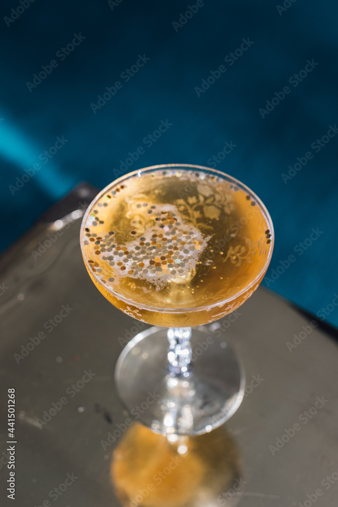gold glitter coupe cocktail party Stock Photo | Adobe Stock