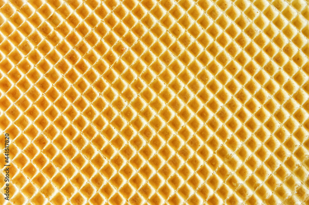 Yellow waffle sheet texture background Stock Photo | Adobe Stock