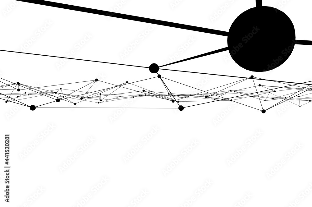 Abstract geometric background, Connection is a network system, Network ...