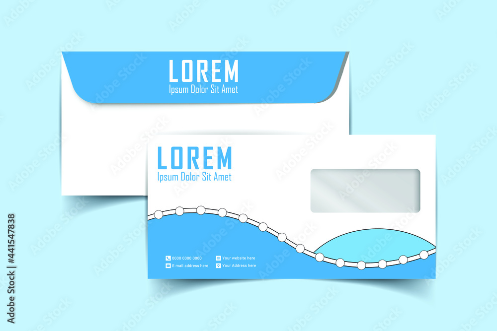 Envelope Design. DL Envelope design with front and back. Luxury, Modern ...