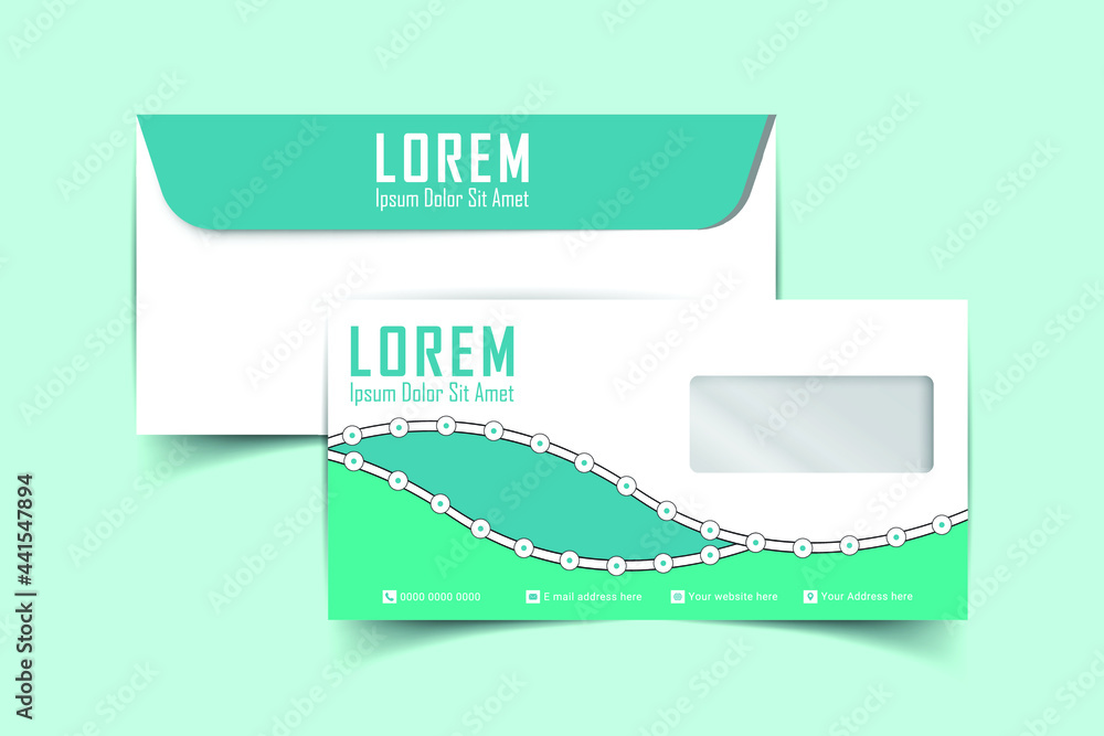 Envelope Design. DL Envelope design with front and back. Luxury, Modern ...