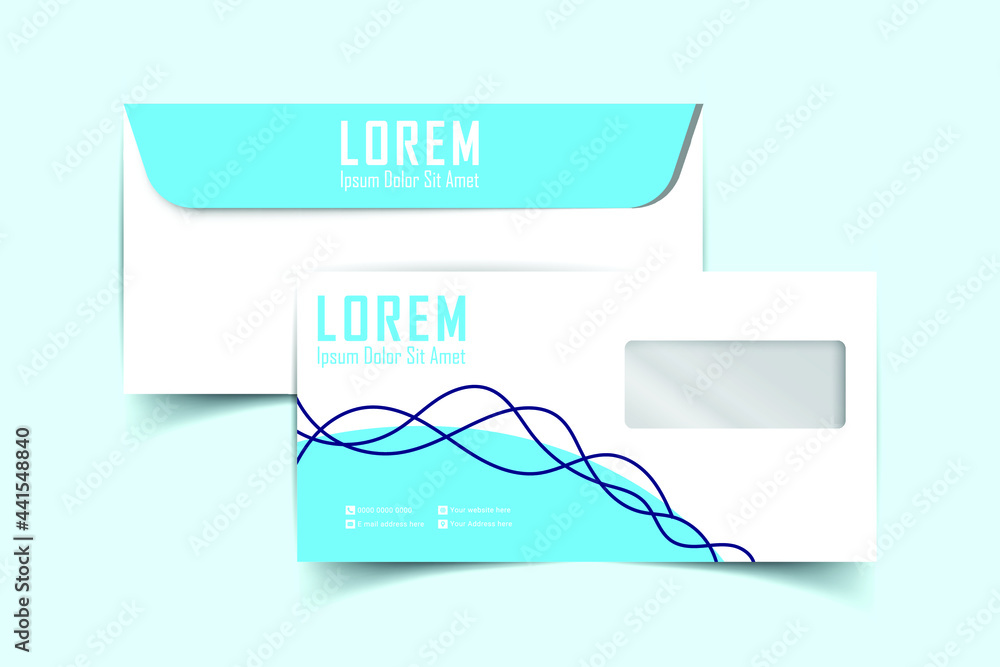 Envelope Design. DL Envelope design with front and back. Luxury, Modern ...