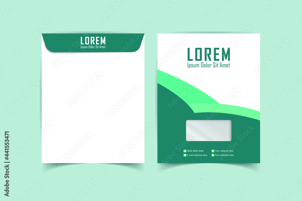 Envelope Design. A4 Envelope design with front and back. Luxury, Modern ...