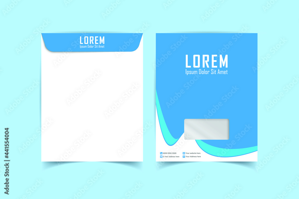 Envelope Design. A4 Envelope design with front and back. Luxury, Modern ...
