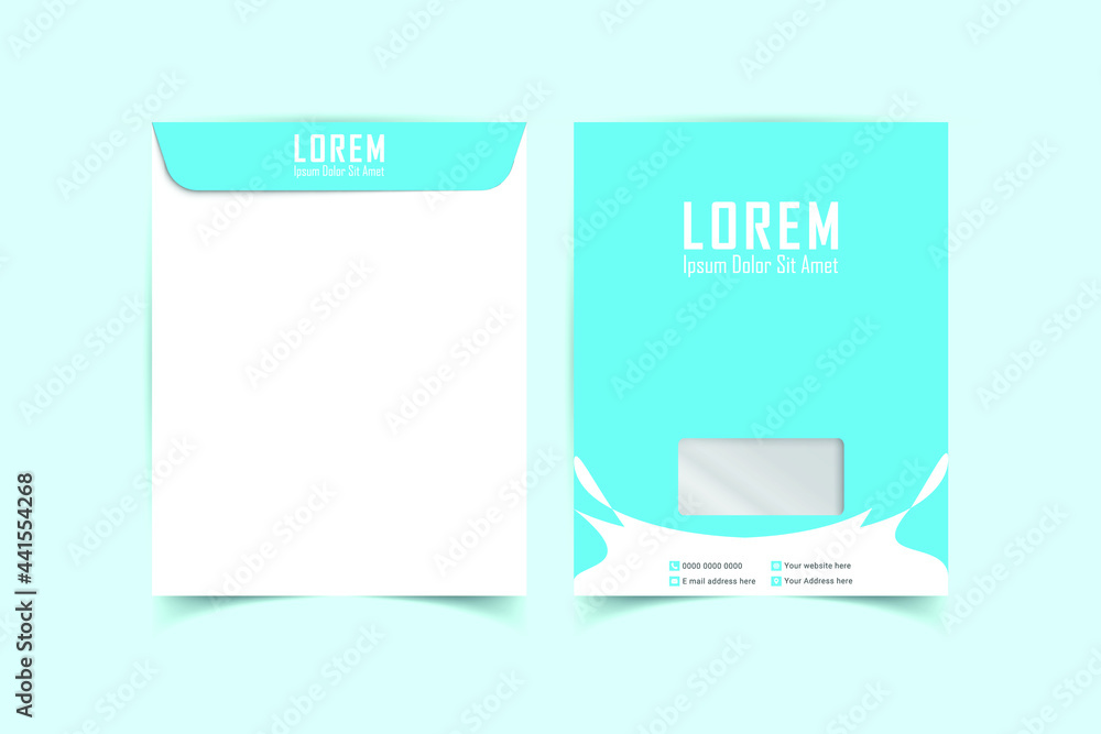 Envelope Design. A4 Envelope design with front and back. Luxury, Modern ...