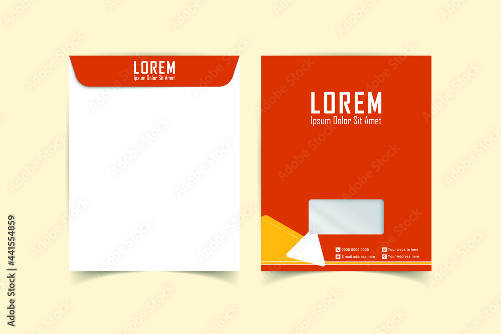 Envelope Design. A4 Envelope design with front and back. Luxury, Modern ...