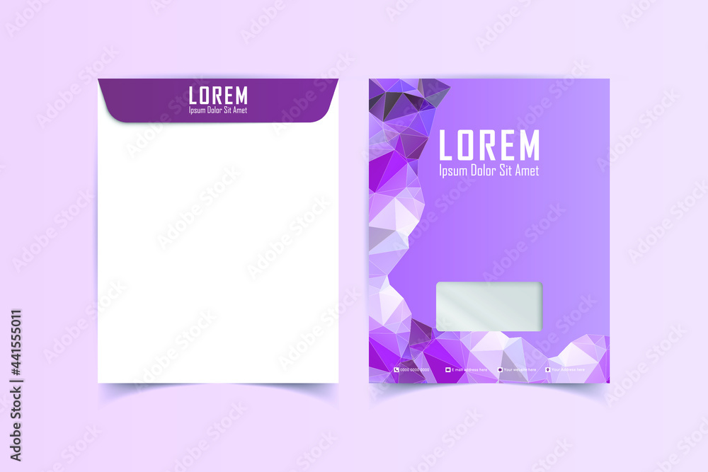 Envelope Design. A4 Envelope design with front and back. Luxury, Modern ...