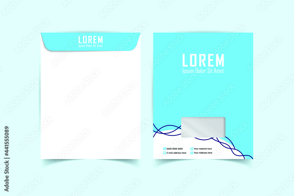Envelope Design. A4 Envelope design with front and back. Luxury, Modern ...