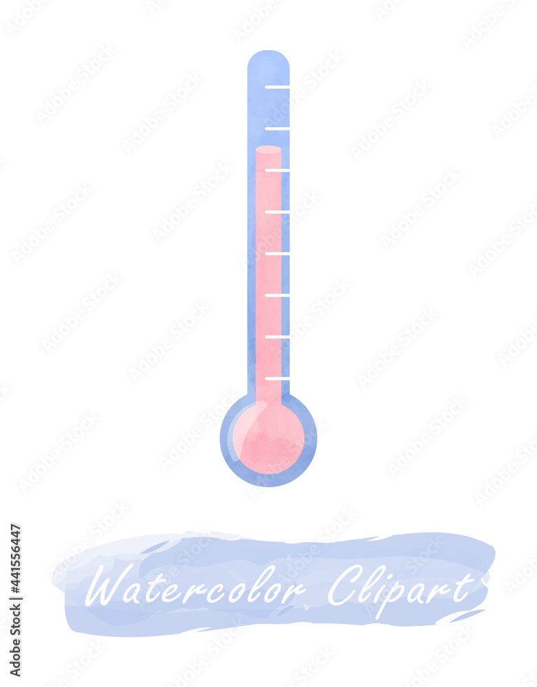 Watercolor thermometer health medical cliparts, healthcare clipart ...