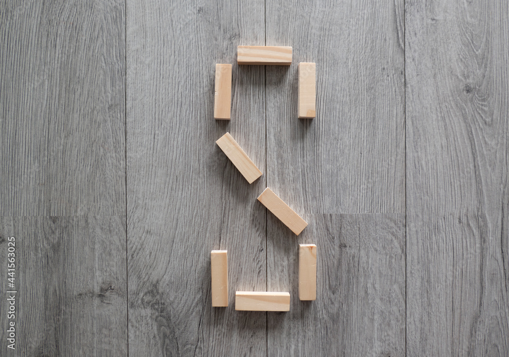 letter S natural wooden blocks on floor alphabet lettering Stock Photo ...