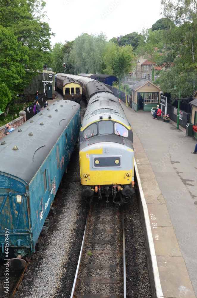 English Electric Class 37 Diesel locomotive 37264 operating a passenger ...