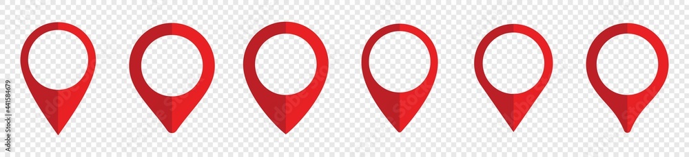 Location map pin icon set, Map pin markers, Location icon symbol ...