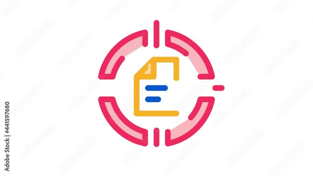 New Goal-New Contract Icon Animation. color New Goal-New Contract ...