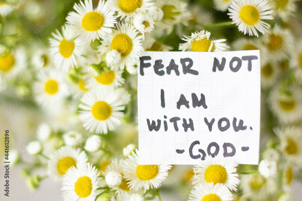 Fotografia do Stock: Fear not, I am with you. God, Jesus Christ is with ...