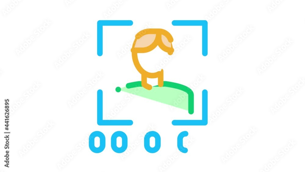 Human Binary Code Icon Animation. color Human Binary Code animated icon ...