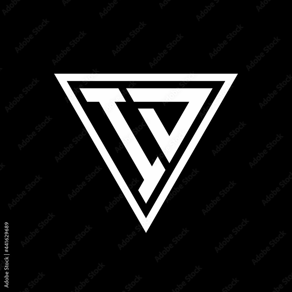 ID Logo monogram with triangle shape designs template Stock Vector | Adobe Stock