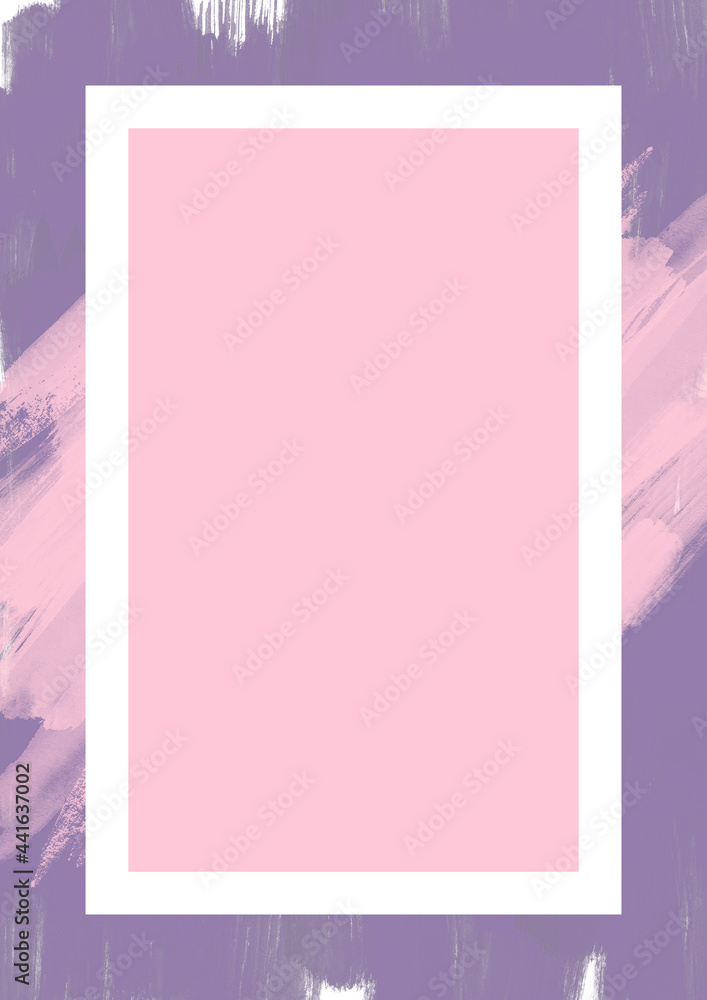 Abstract cover template in matte pastel colors with a frame and plenty ...