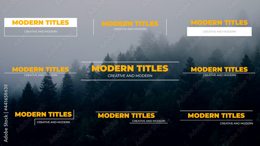Creative Simple Title Animations Stock Template | Adobe Stock
