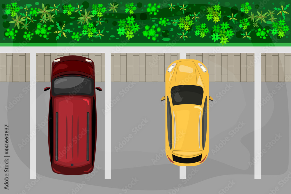 Bad Parking Parking Lot With Bad Parked Car Right And Wrong Auto bad-parking-parking-lot-with-bad-parked-car-right-and-wrong-auto