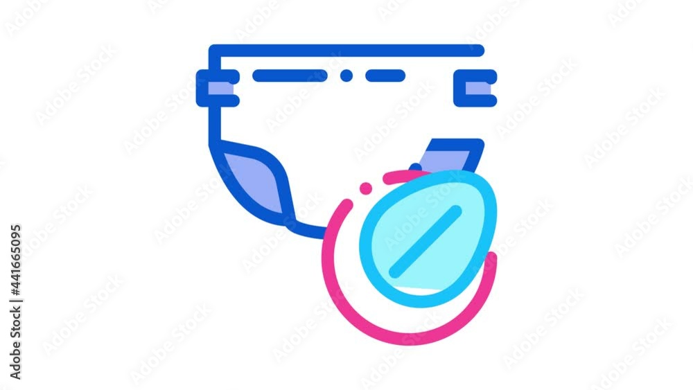 Diaper Tree Leaf Icon Animation. color Diaper Tree Leaf animated icon ...