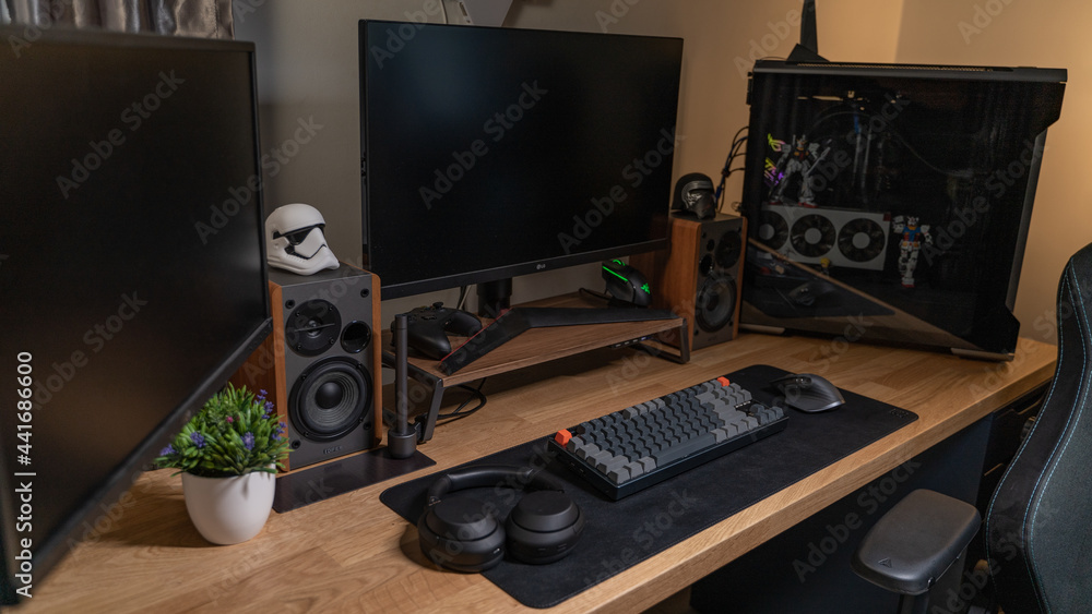 KL, MALAYSIA - June 26th, 2021 : A Work From Home Office Setup. HTPC ...