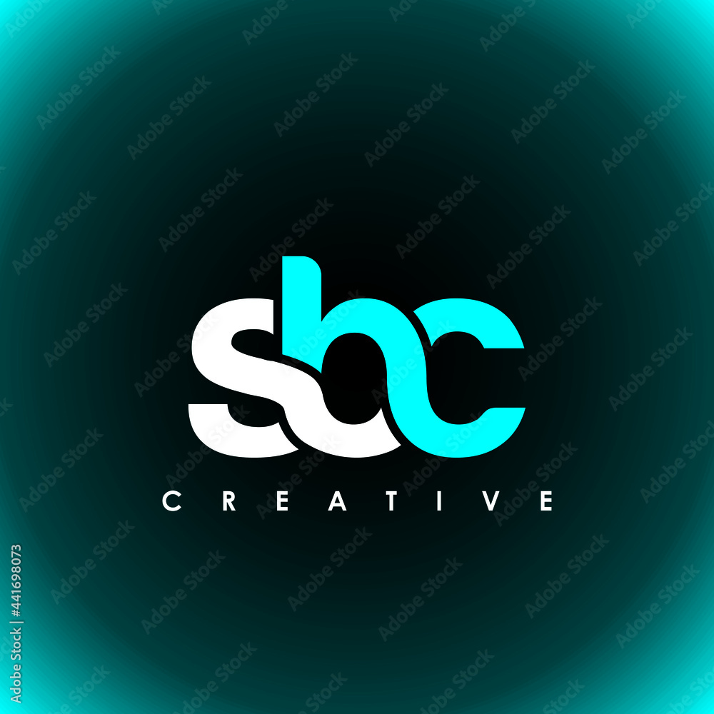 SBC Letter Initial Logo Design Template Vector Illustration Stock ...