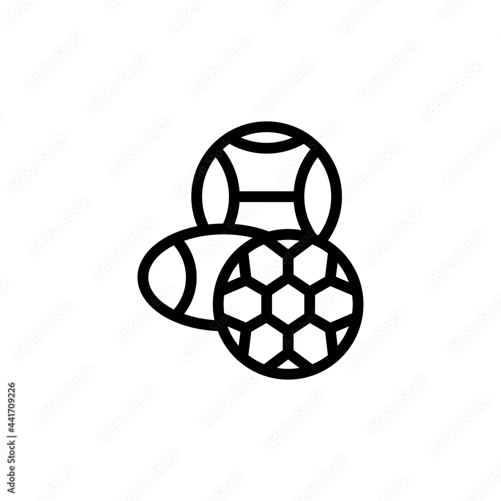 PE Sport Lesson Discipline Education Outline Icon, Logo, and ...