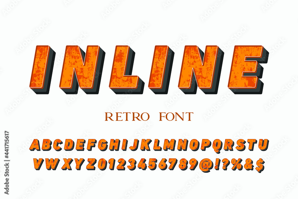 Font alphabet Script Typeface handcrafted handwritten vector label ...