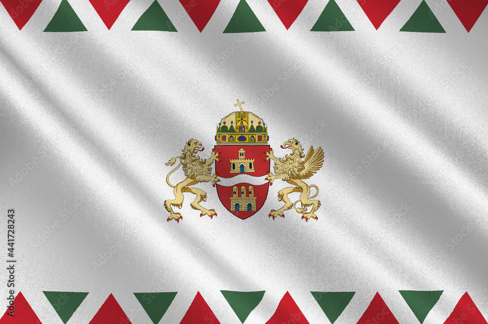 Flag of Budapest in Hungary Stock Illustration | Adobe Stock
