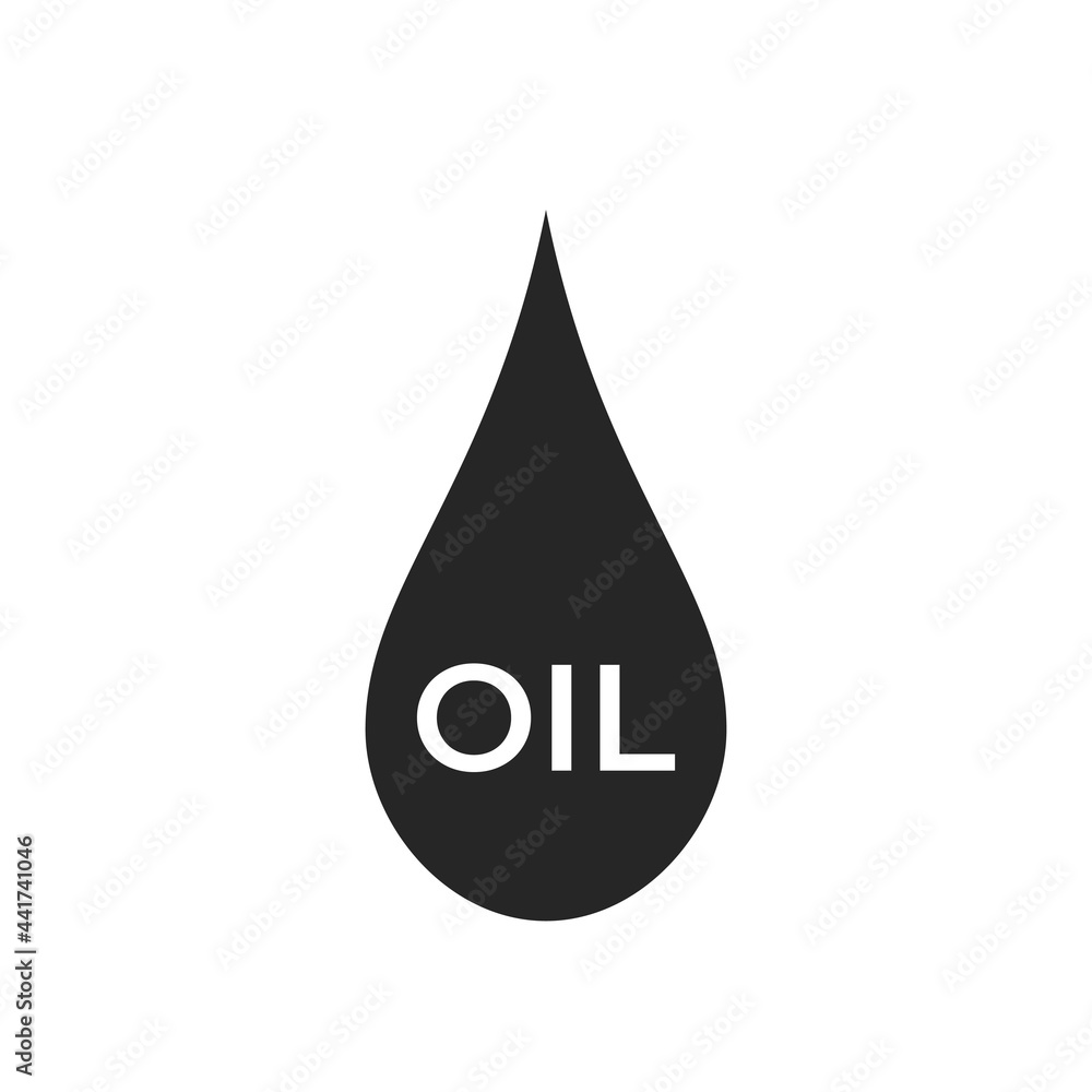 oil drop icon. oil industry and fuel production symbol. isolated vector ...
