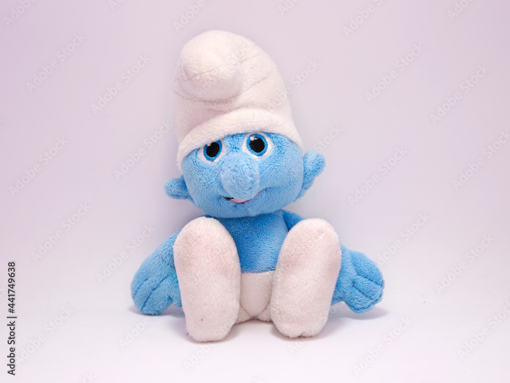 The Smurfs. Clumsy Smurfs. The Smurfs soft toys. Little blue creatures ...