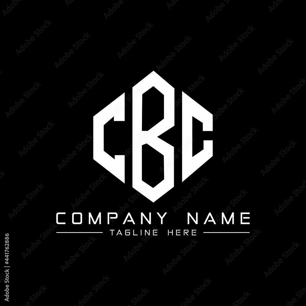 CBC letter logo design with polygon shape. CBC polygon logo monogram ...