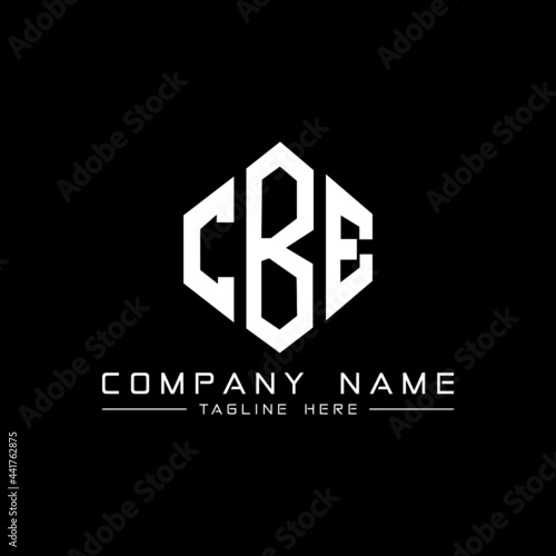 CBE letter logo design with polygon shape. CBE polygon logo monogram ...