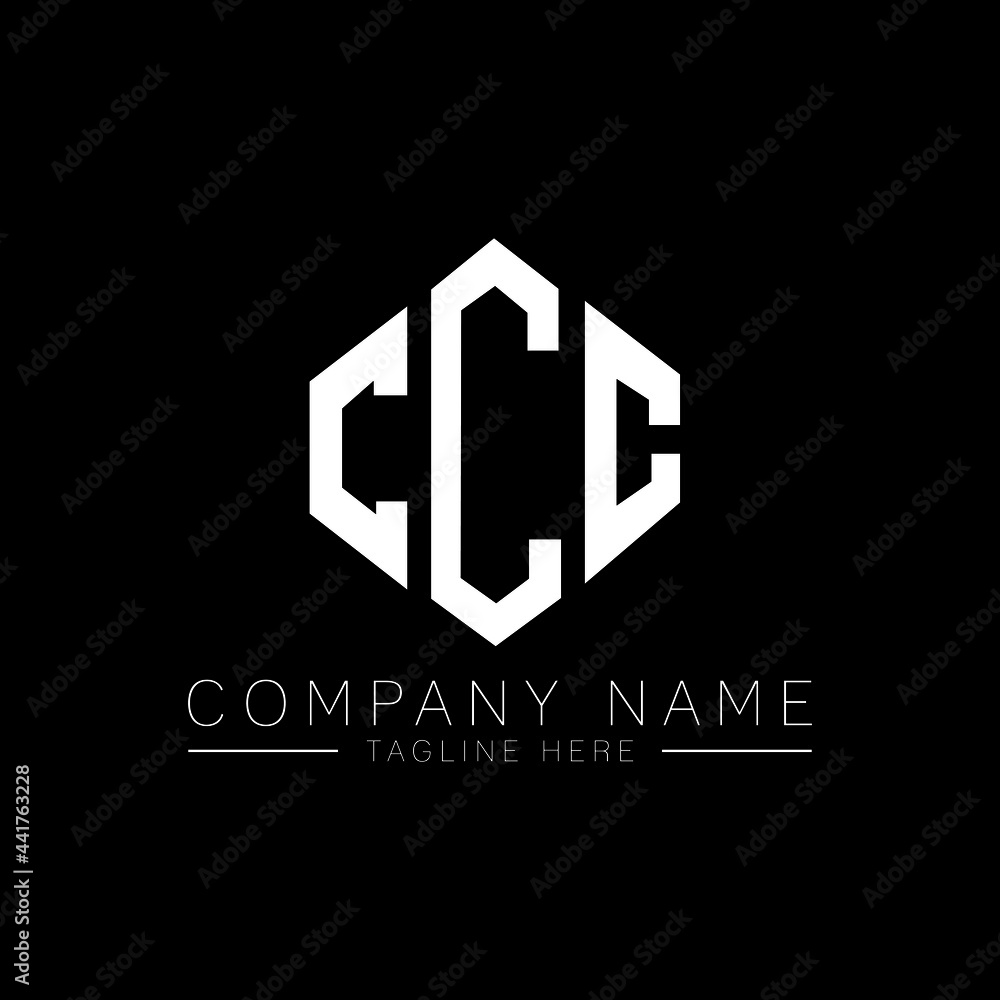 CCC letter logo design with polygon shape. CCC polygon logo monogram ...