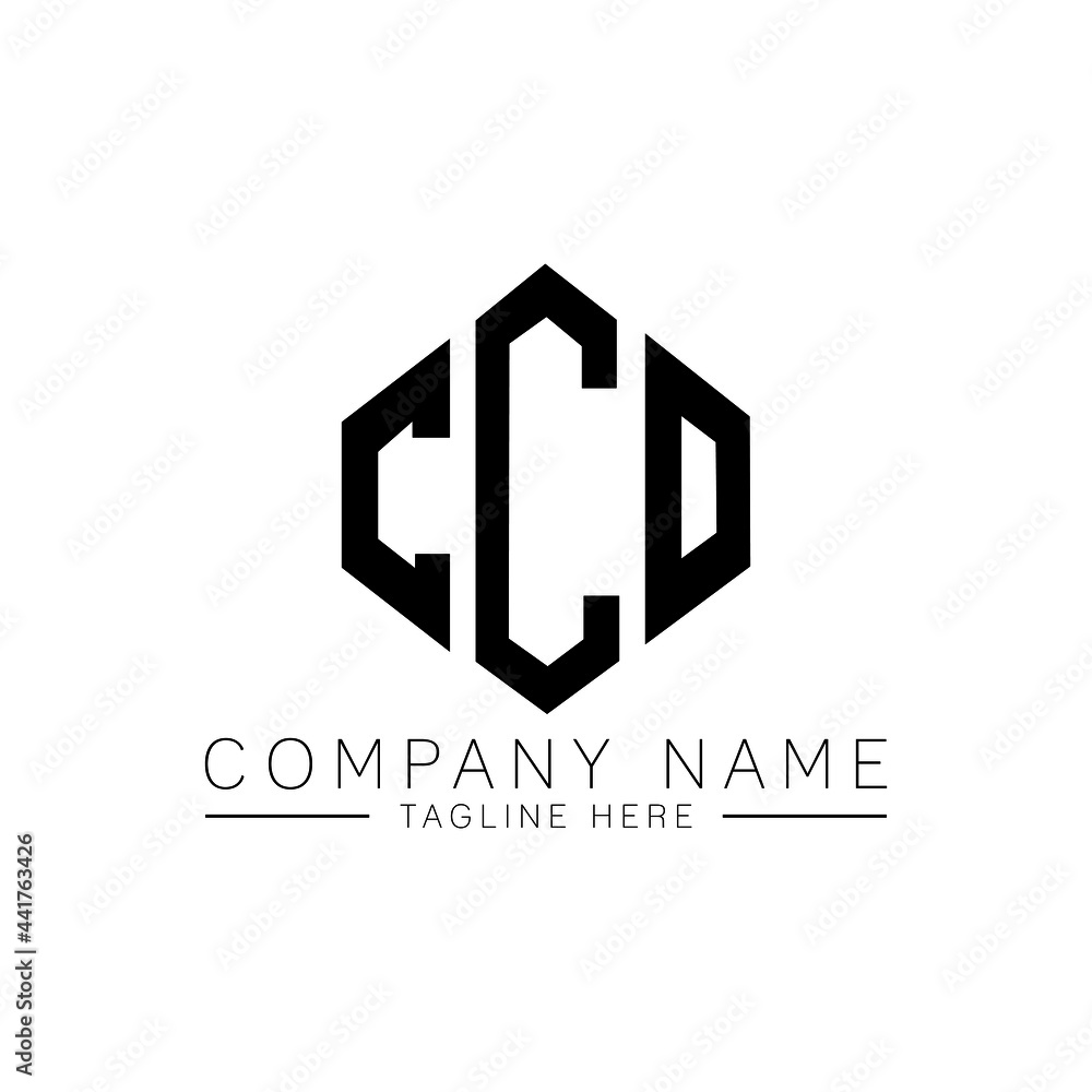 CCO letter logo design with polygon shape. CCO polygon logo monogram ...