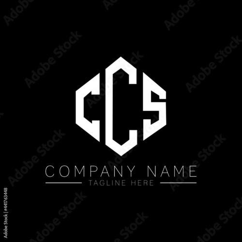CCS letter logo design with polygon shape. CCS polygon logo monogram ...