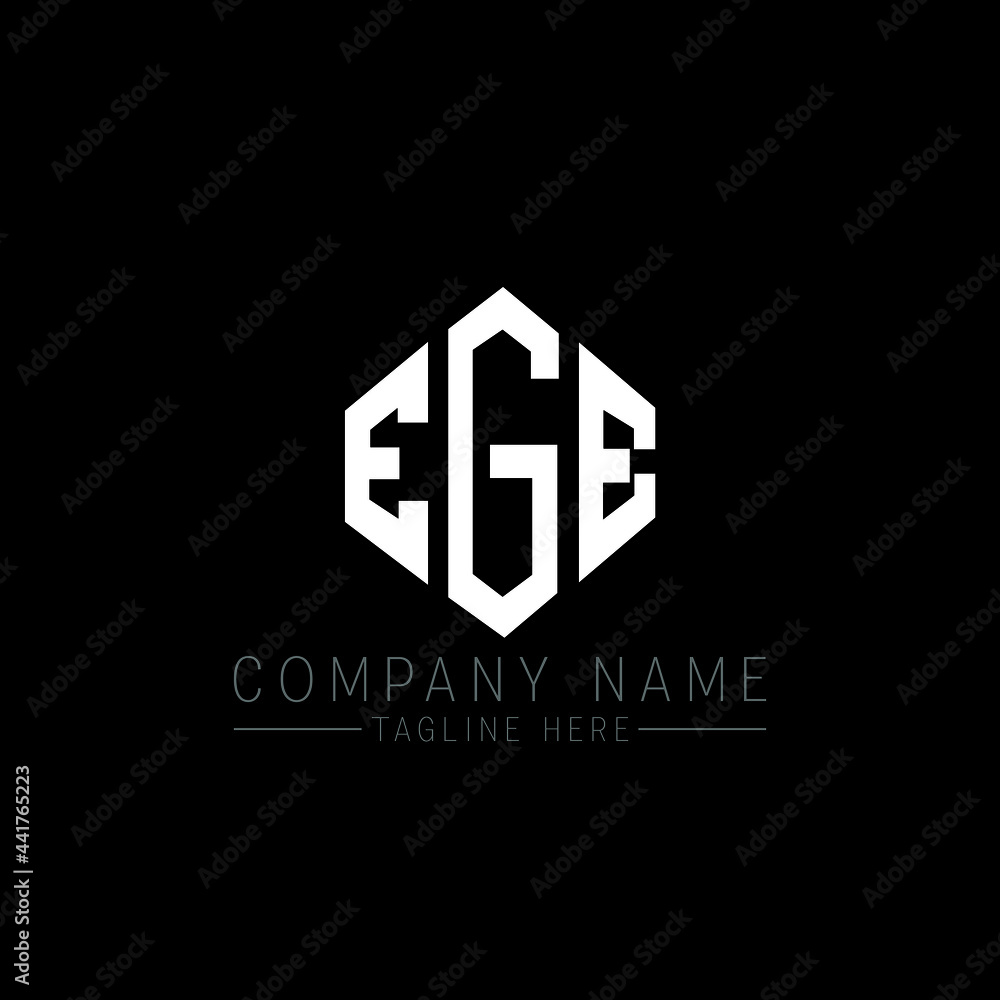 Vecteur Stock EGE letter logo design with polygon shape. EGE polygon ... Vecteur Stock EGE letter logo design with polygon shape. EGE polygon ...