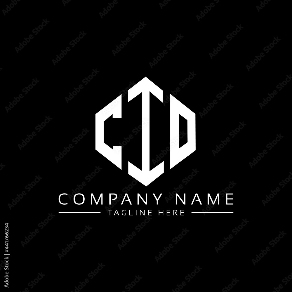 CIO letter logo design with polygon shape. CIO polygon logo monogram ...