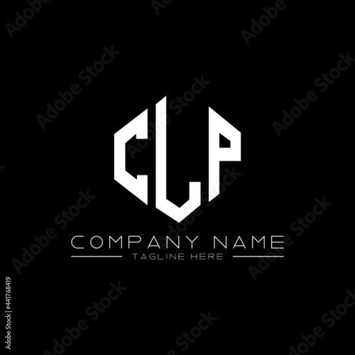 CLP letter logo design with polygon shape. CLP polygon logo monogram ...