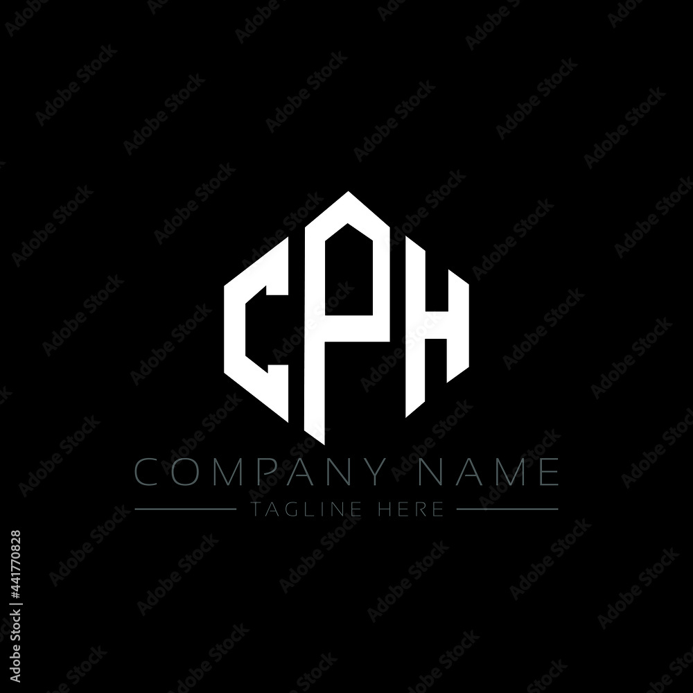 CPH letter logo design with polygon shape. CPH polygon logo monogram ...