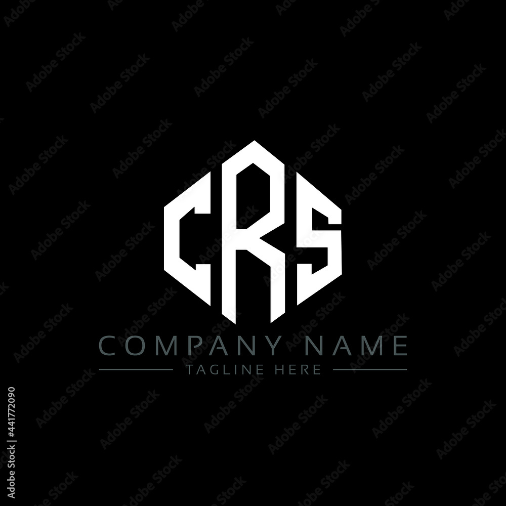 CRS letter logo design with polygon shape. CRS polygon logo monogram ...